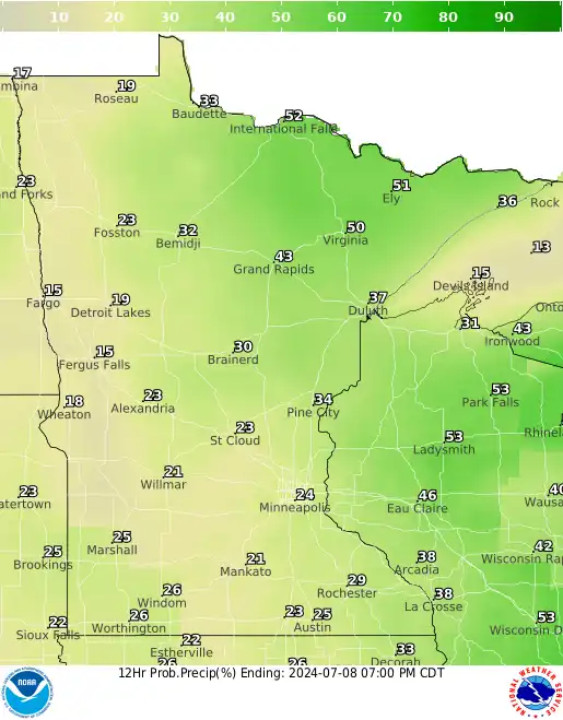 Spotty showers and thunder chances linger to start the week | MPR News
