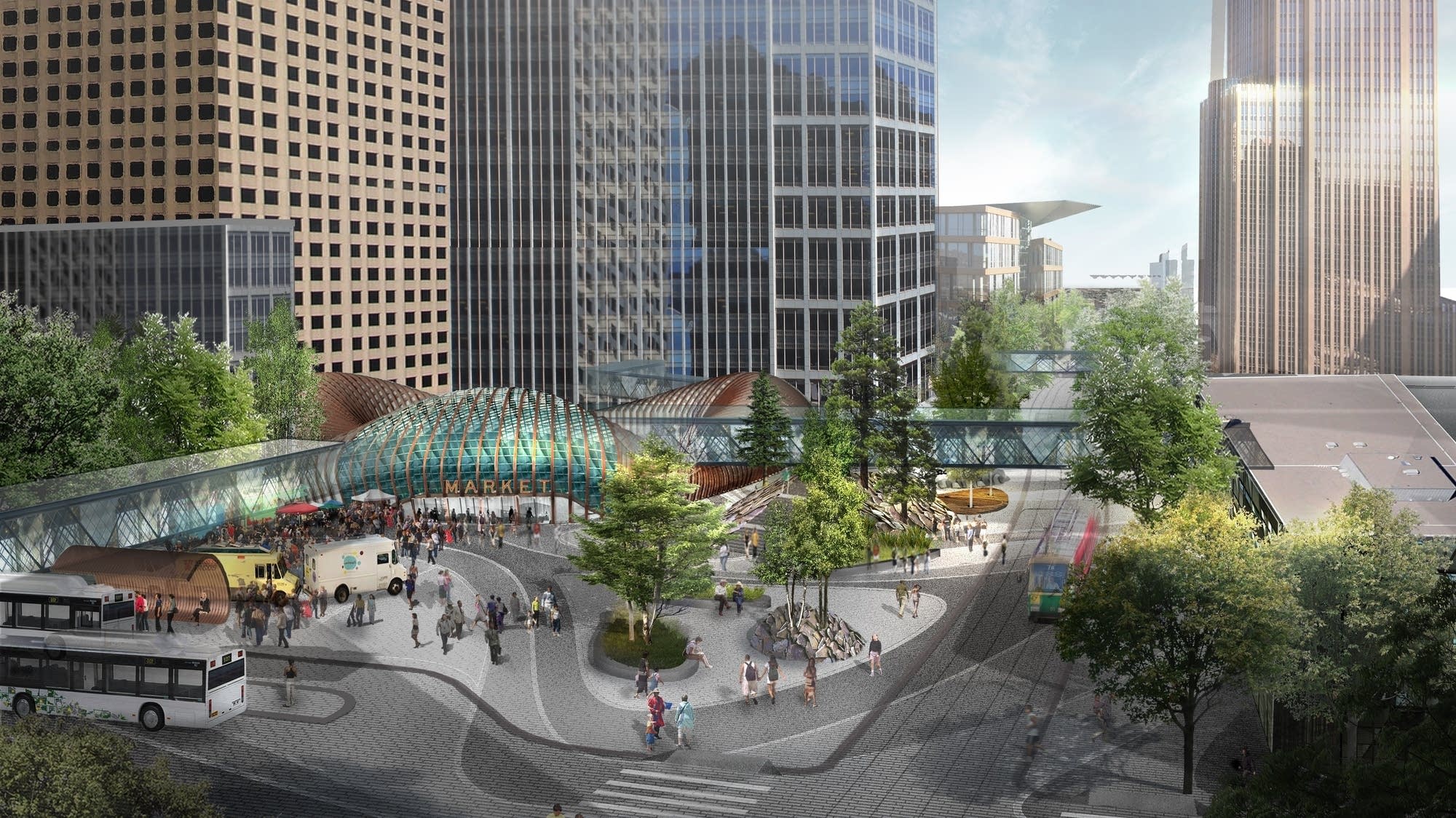Photos: Three options for the new Nicollet Mall | MPR News