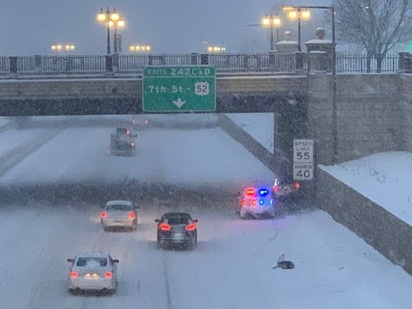 Heavy snow making travel difficult across southern Minnesota | MPR News
