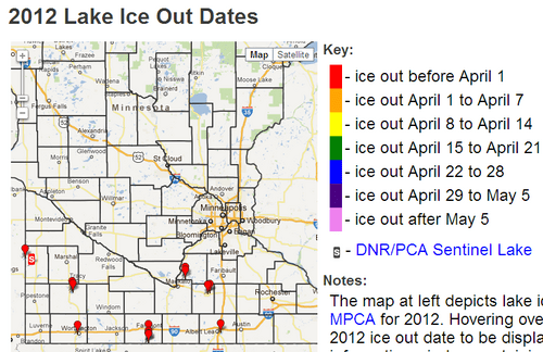Ice going fast; More records ahead; A shot at 80? | MPR News