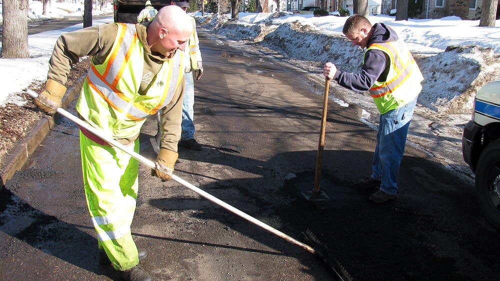 Lessons learned from St. Paul's pothole patching crew | MPR News