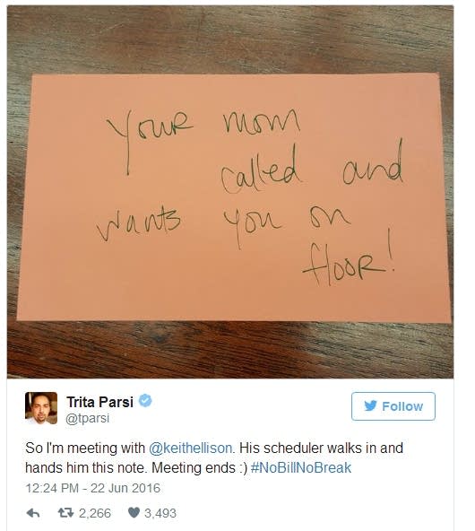 Rep. Ellison’s mom orders him to join anti-gun sit-in | MPR News