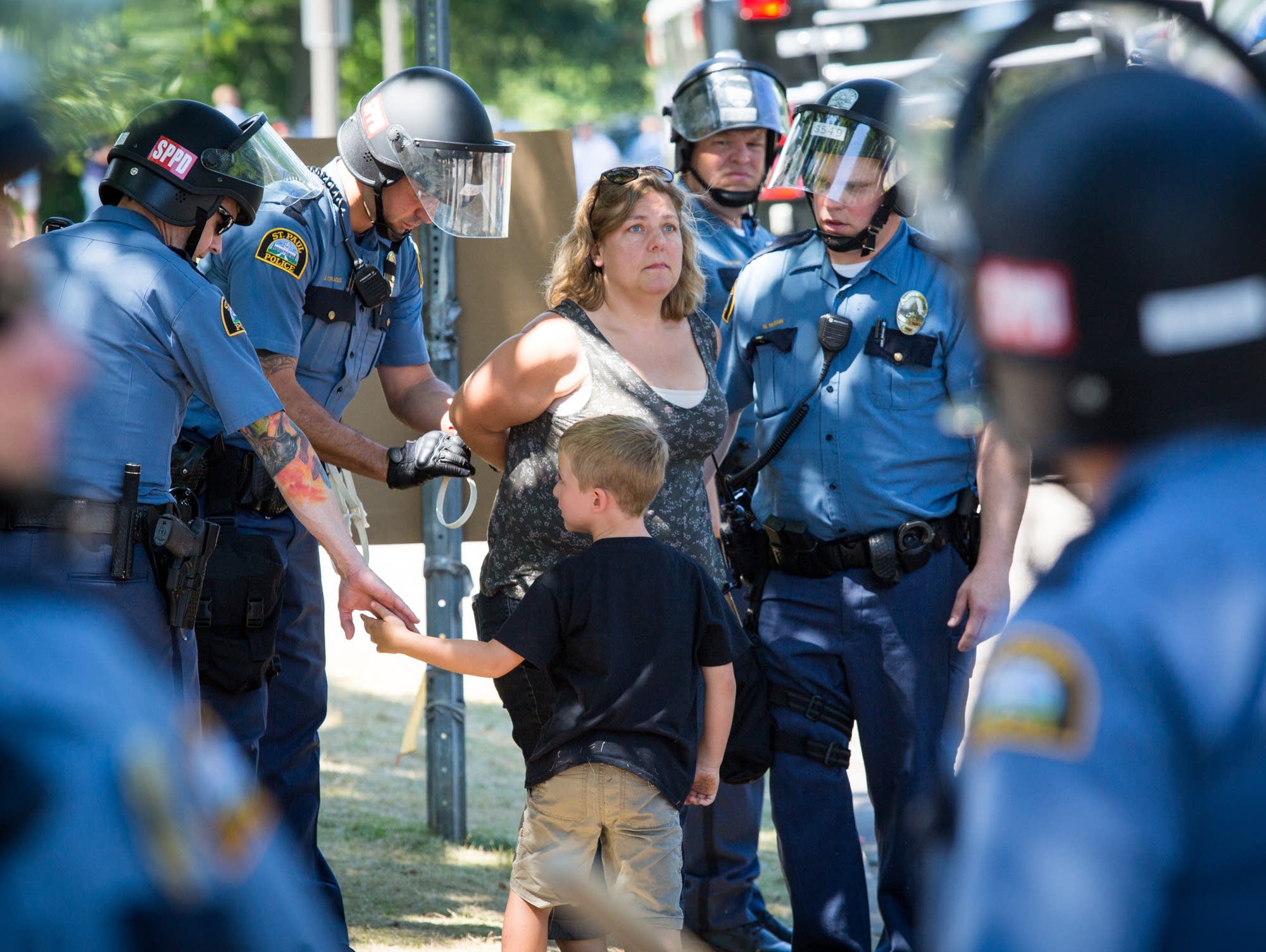 Photos: Protesters and police face off in St. Paul | Minnesota Public ...