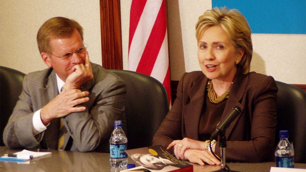 On Minnesota visit, Clinton tours hospital, plies donors | MPR News