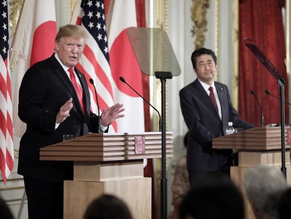 Trump in Japan: Pomp and tense circumstance | MPR News