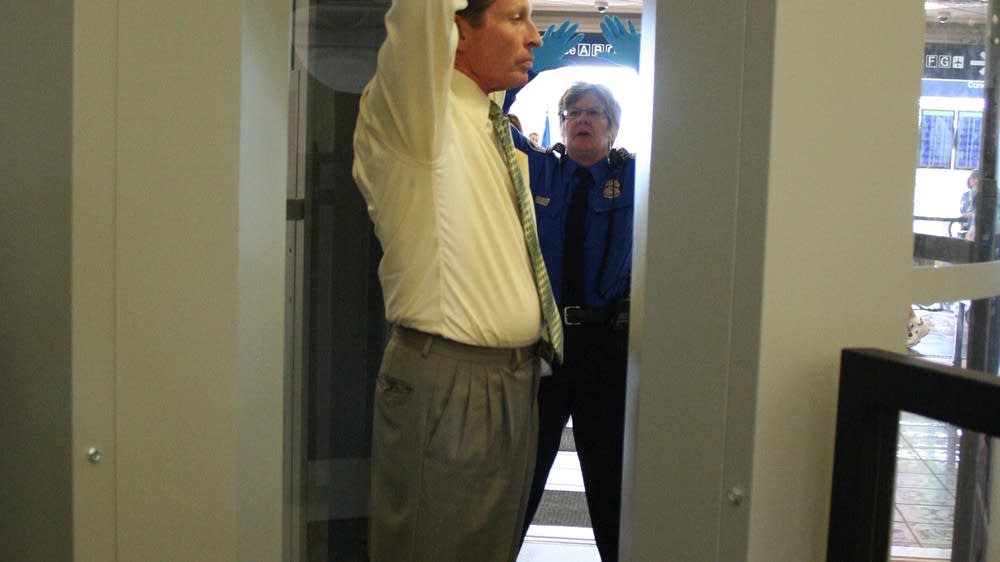Hands up: Full-body scanner arrives at MSP | MPR News