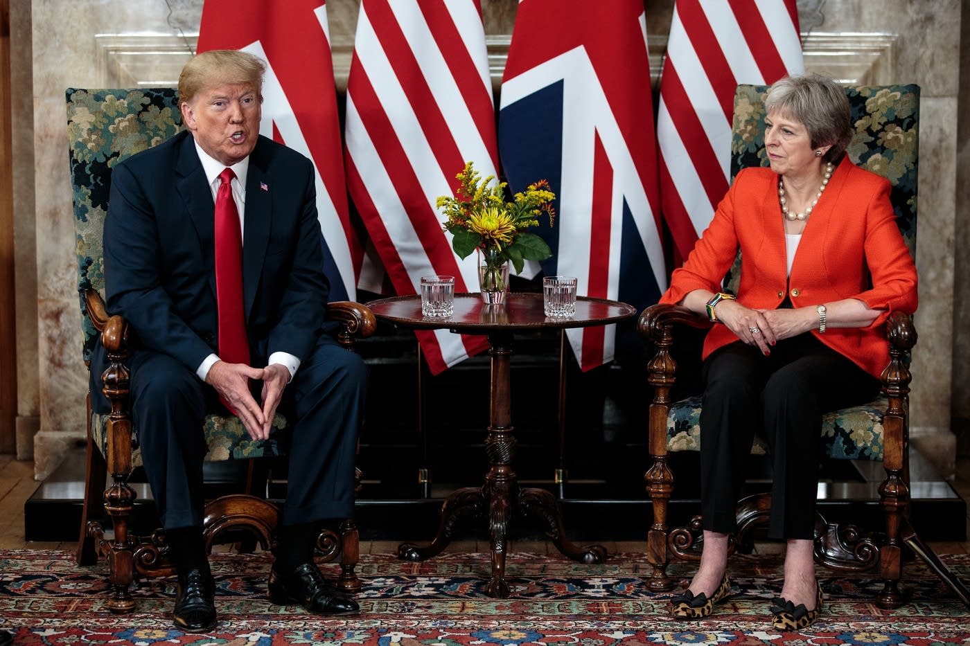 Trump: Relations with May 'strong' after bombshell interview | MPR News