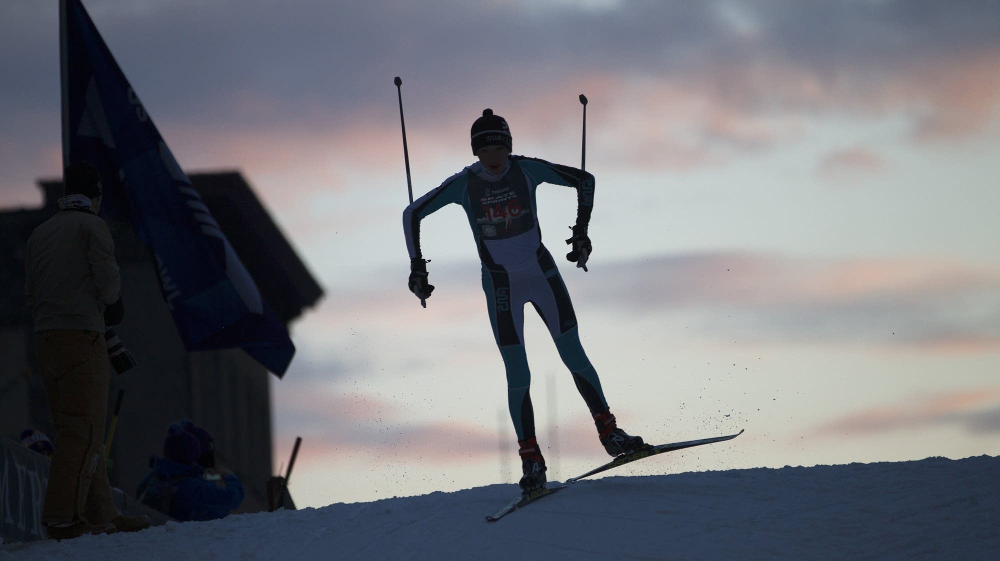 Photos: A magical night of Loppet sprints, snow on Nicollet Mall | MPR News