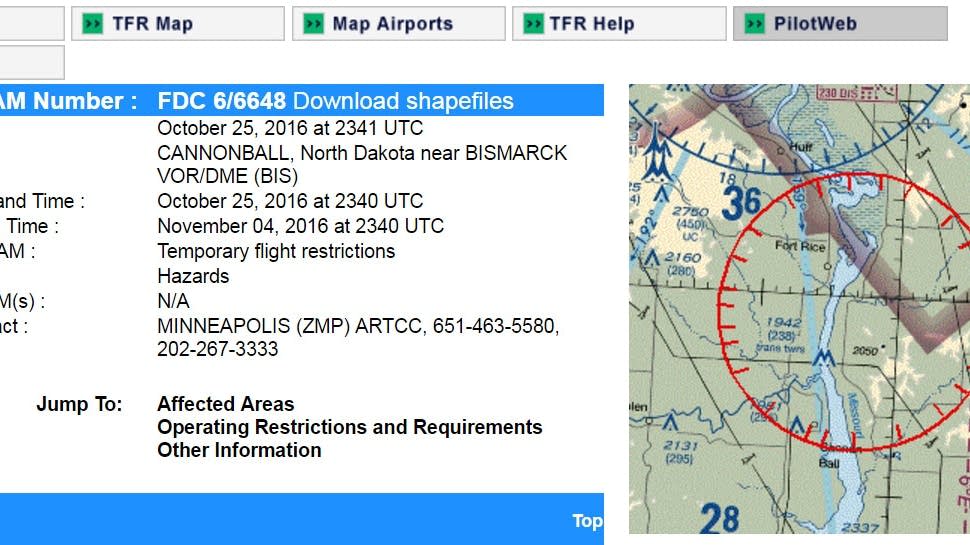 Feds close airspace over pipeline protest | MPR News