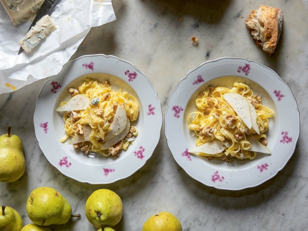 Tagliatelle with Gorgonzola, Pear & Walnut | The Splendid Table
