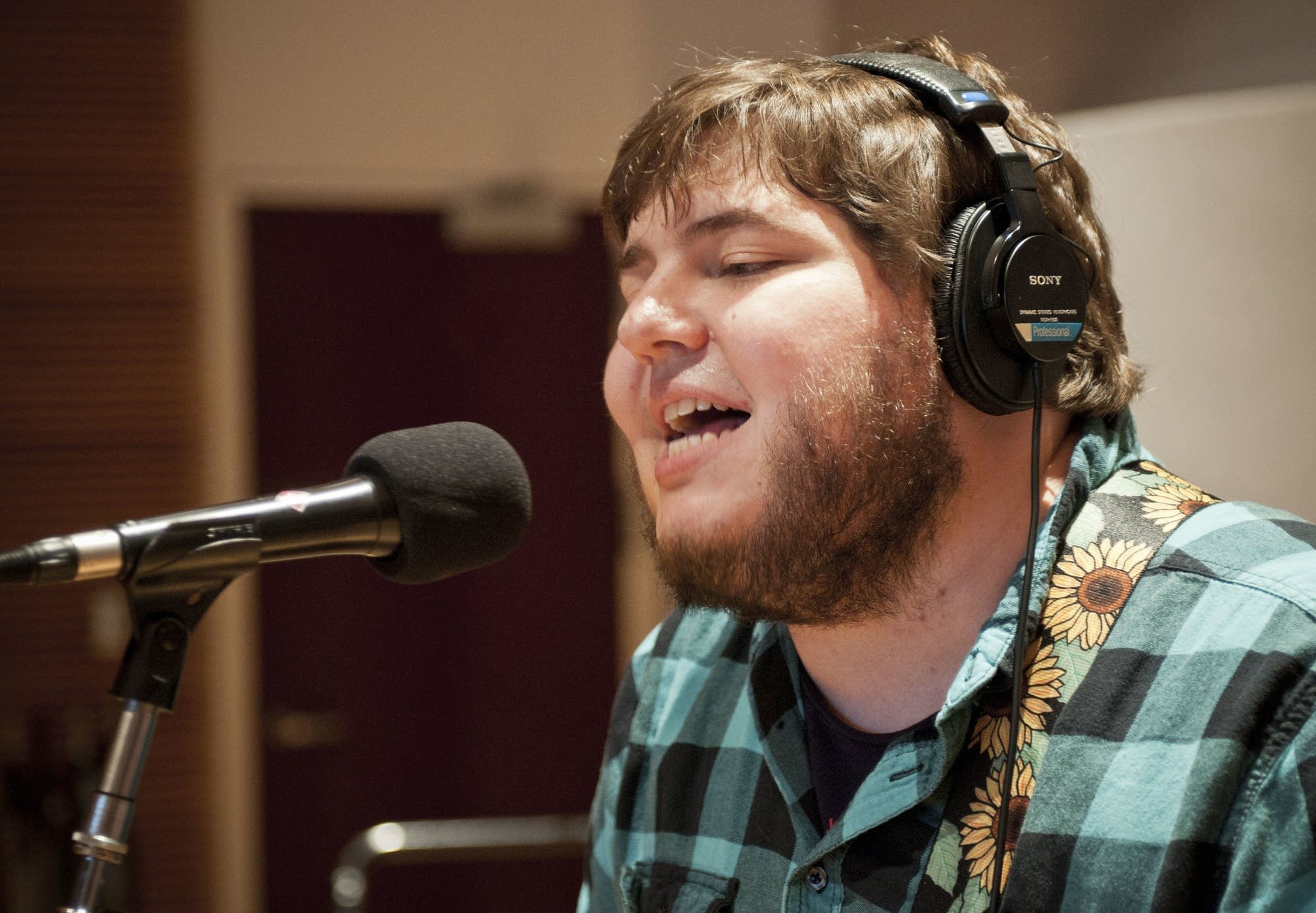 Matt Latterell performs in The Current studio