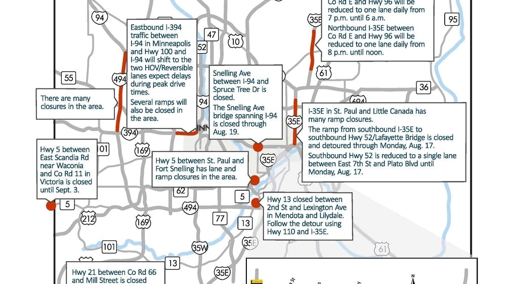 Yes, Twin Cities weekend traffic will be a hassle again | MPR News