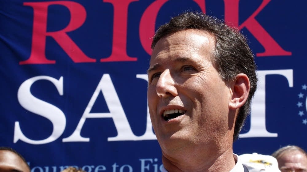 Santorum in White House race; 'In it to win' | MPR News