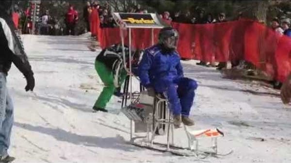 Embracing winter: The bar-stool races | MPR News