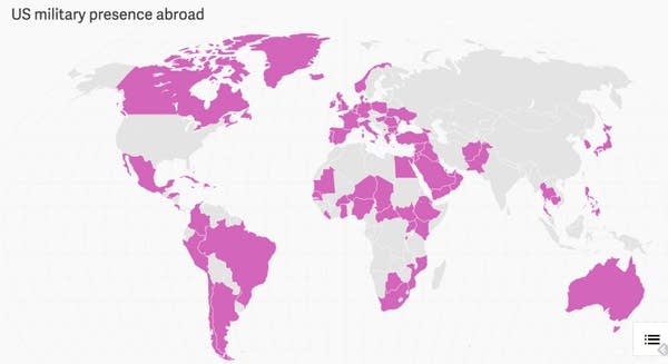 Where are all the U.S. troops deployed? | MPR News