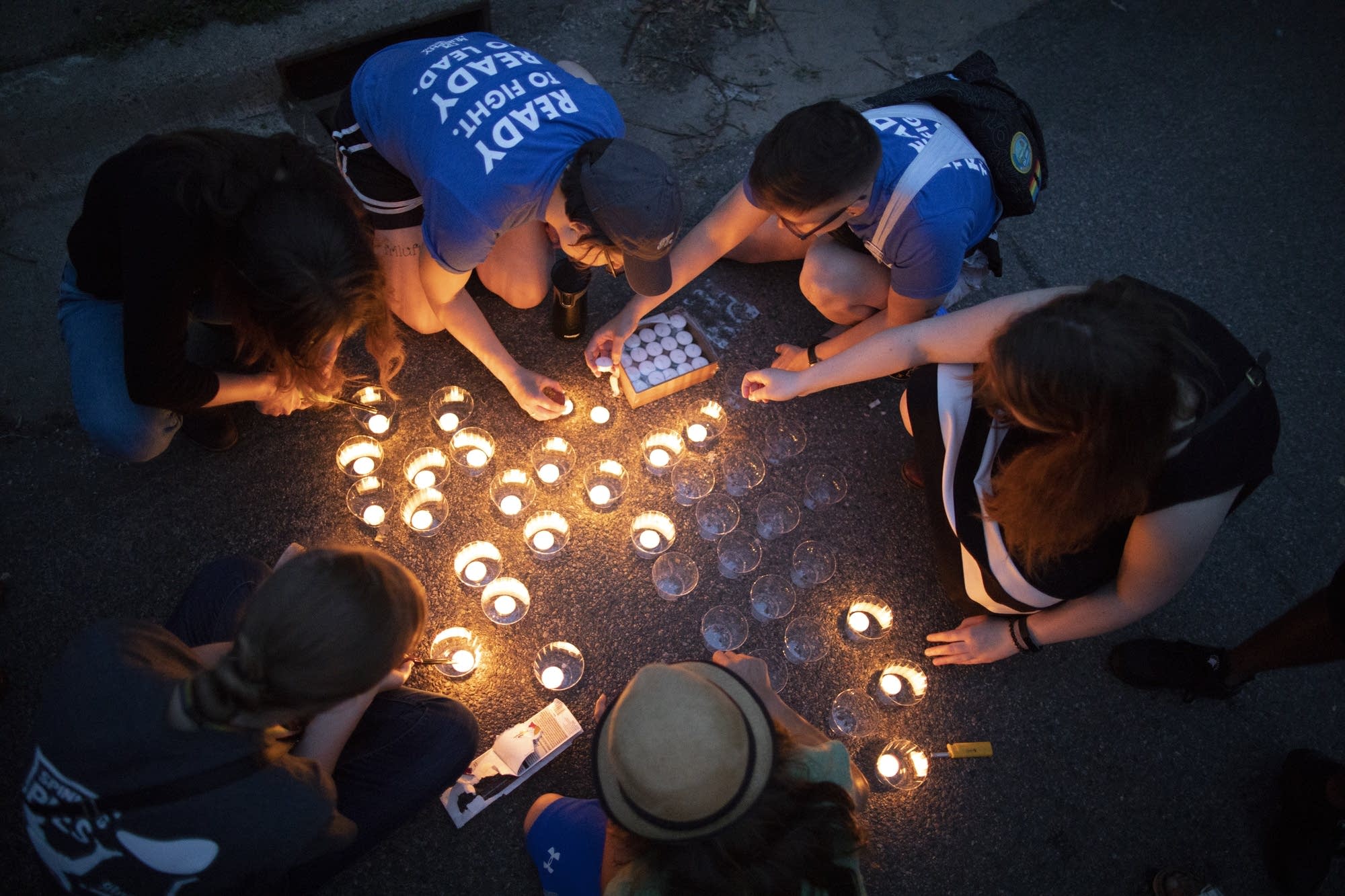 Photos: Hundreds attend protest, vigil after police shooting in ...