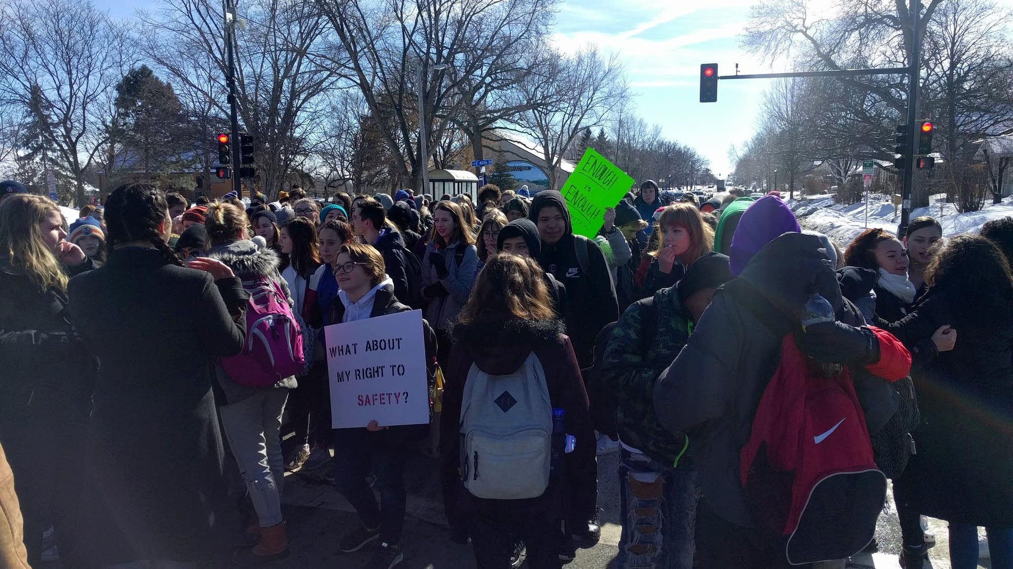 Anger over gun violence drives Minneapolis student walkout | MPR News