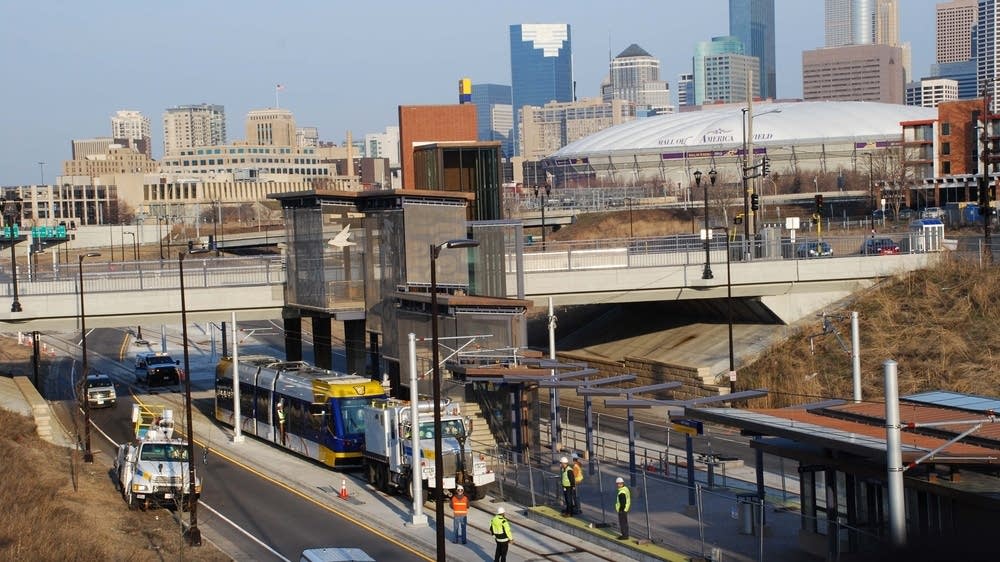 Green line light rail construction is nearly complete | MPR News