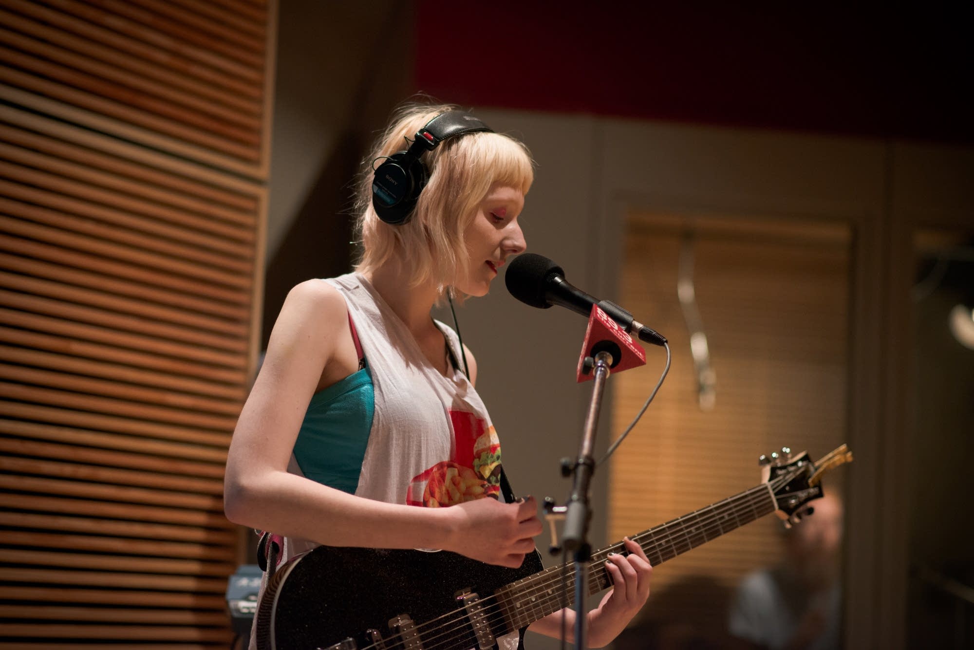 Jessica Lea Mayfield performs in The Current studio