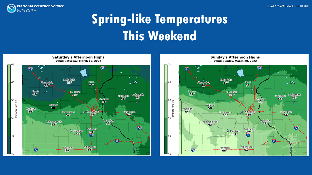 A cool Friday; brighter and warmer Spring weekend | MPR News