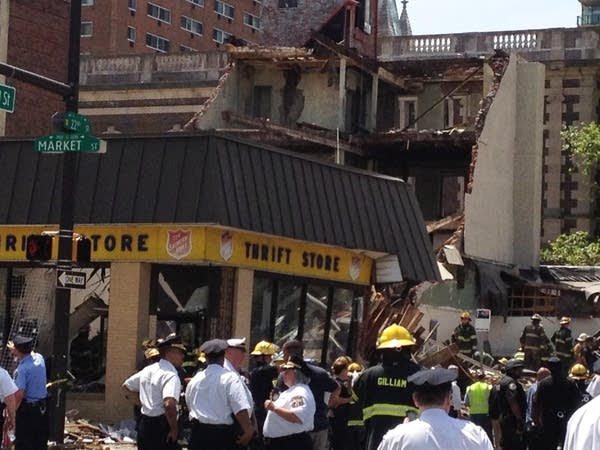 Pa. building collapses, 1 trapped | MPR News
