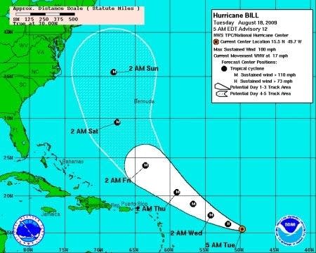 Hurricane Bill ramps up | MPR News