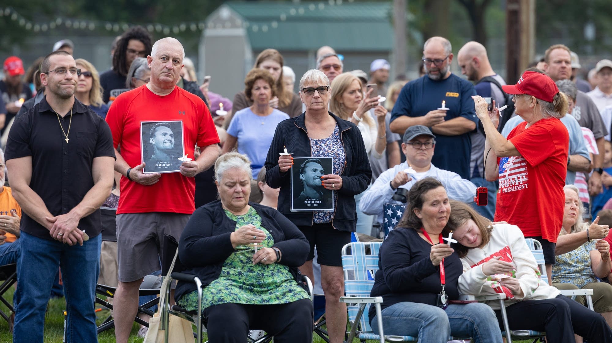 Large crowd gathers at Rochester's Soldiers Field to honor Charlie Kirk ...