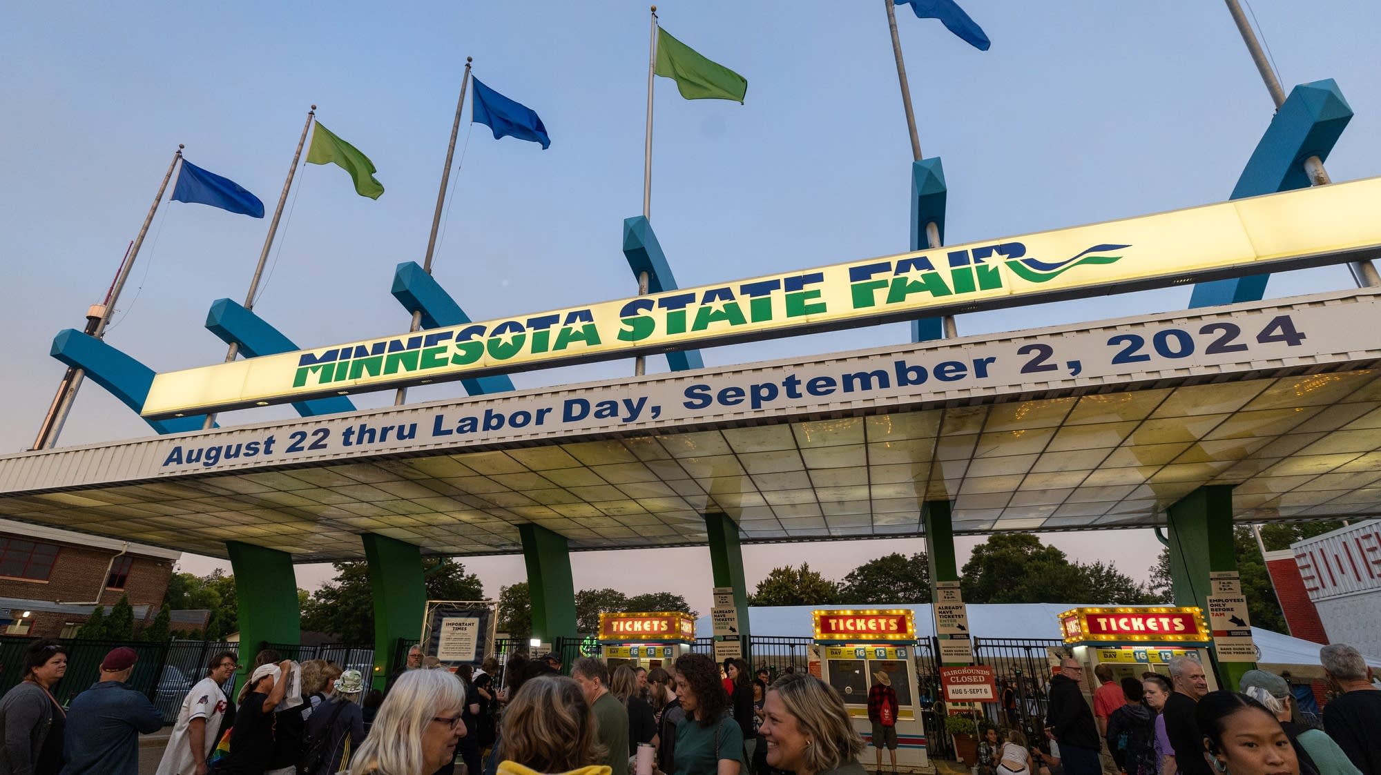 Minnesota State Fair fans line up overnight to be first through the ...