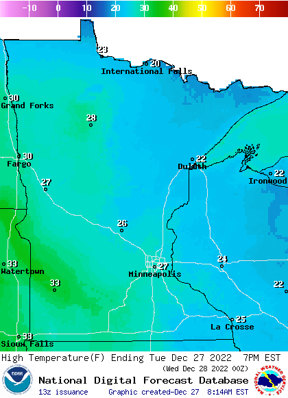 Above-normal temps return to Minnesota; rain, snow chance Thursday ...