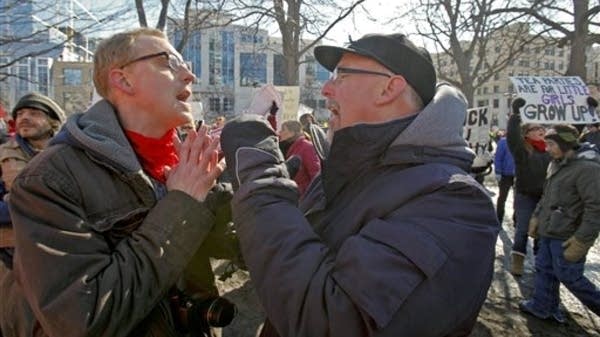 Largest crowd yet descends on Wisconsin Capitol | MPR News