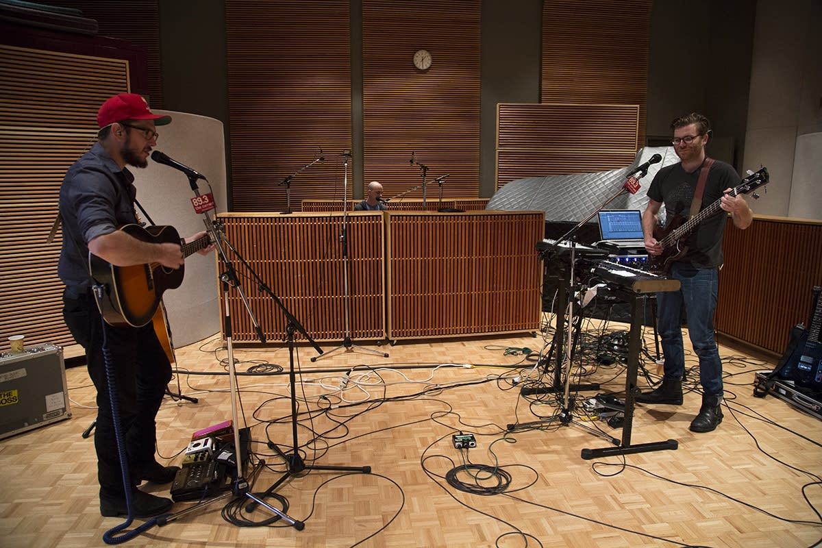 Field Report perform in The Current studio