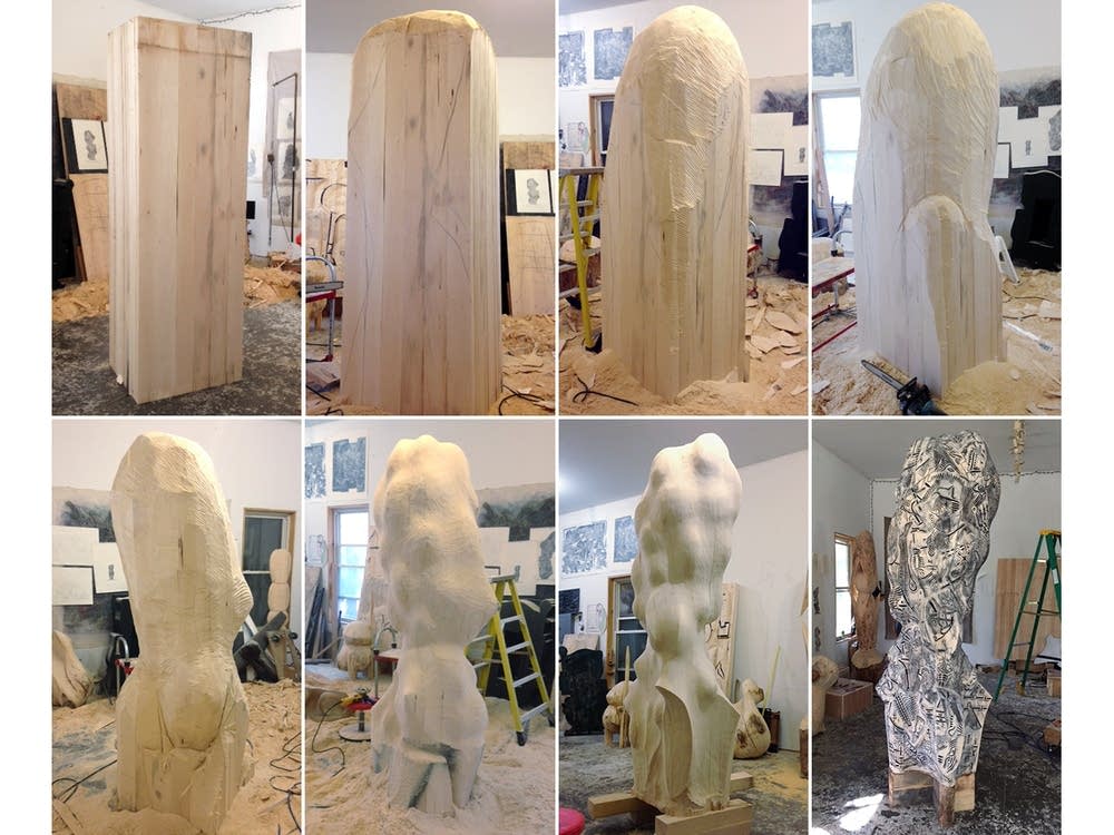 Sculpture Garden piece gives Park Rapids artist a boost | MPR News