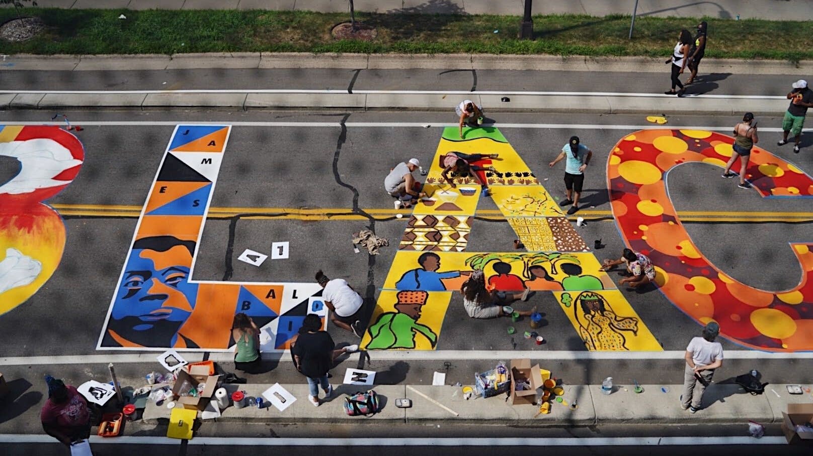 Art Hounds: Black Lives Matter street painting models community ...