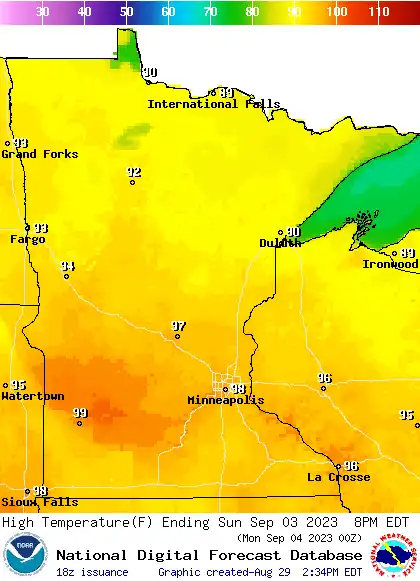 Intense Labor Day weekend heat wave could set records | MPR News