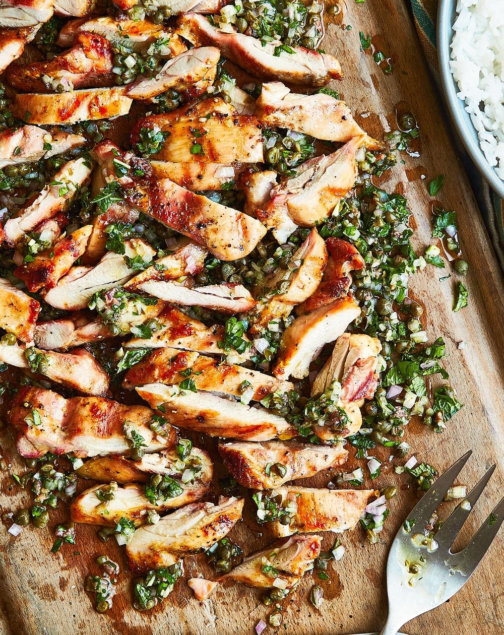 Chicken Thighs with Herb Salsa | The Splendid Table
