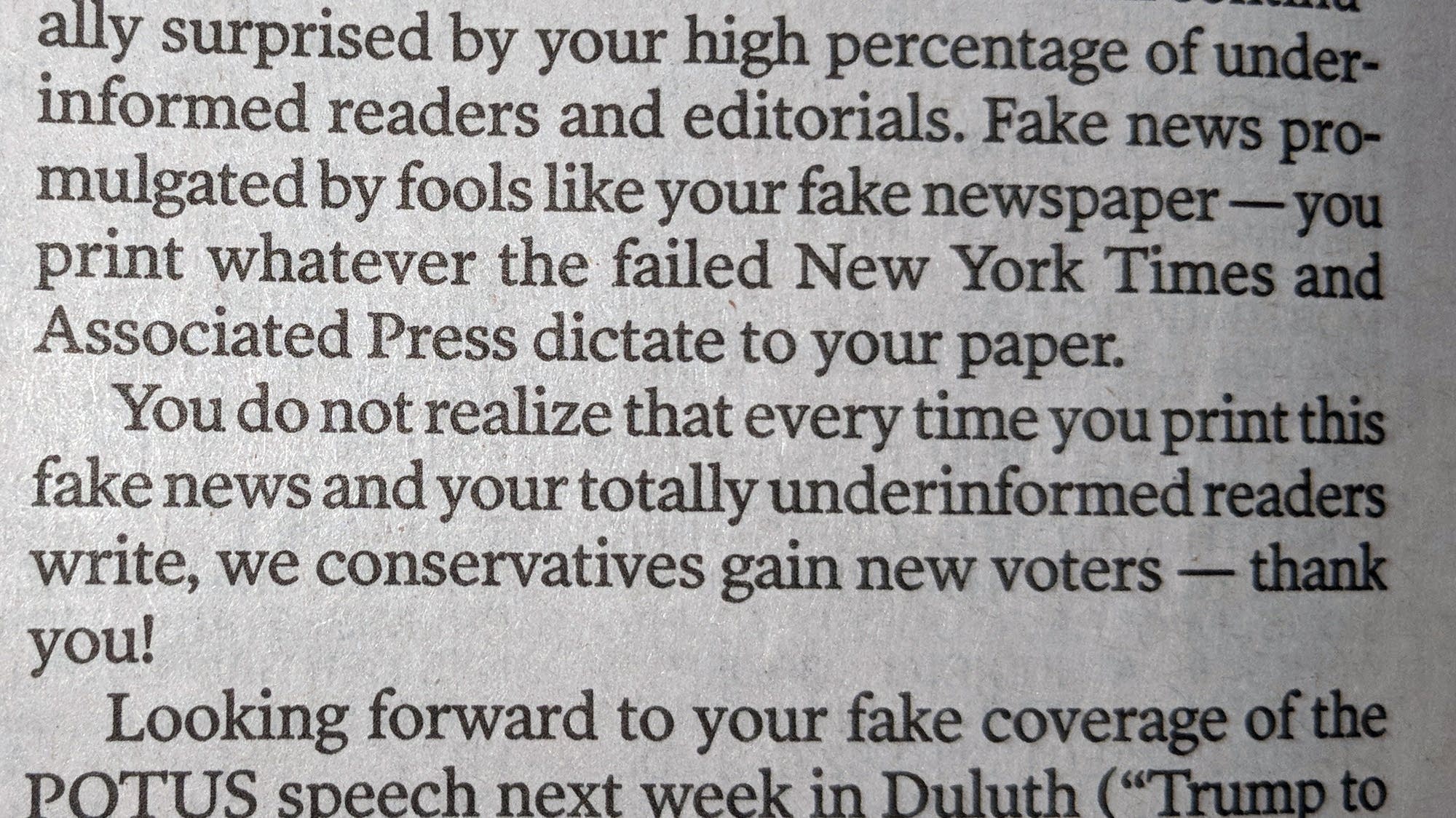 George has a problem with the Strib | MPR News