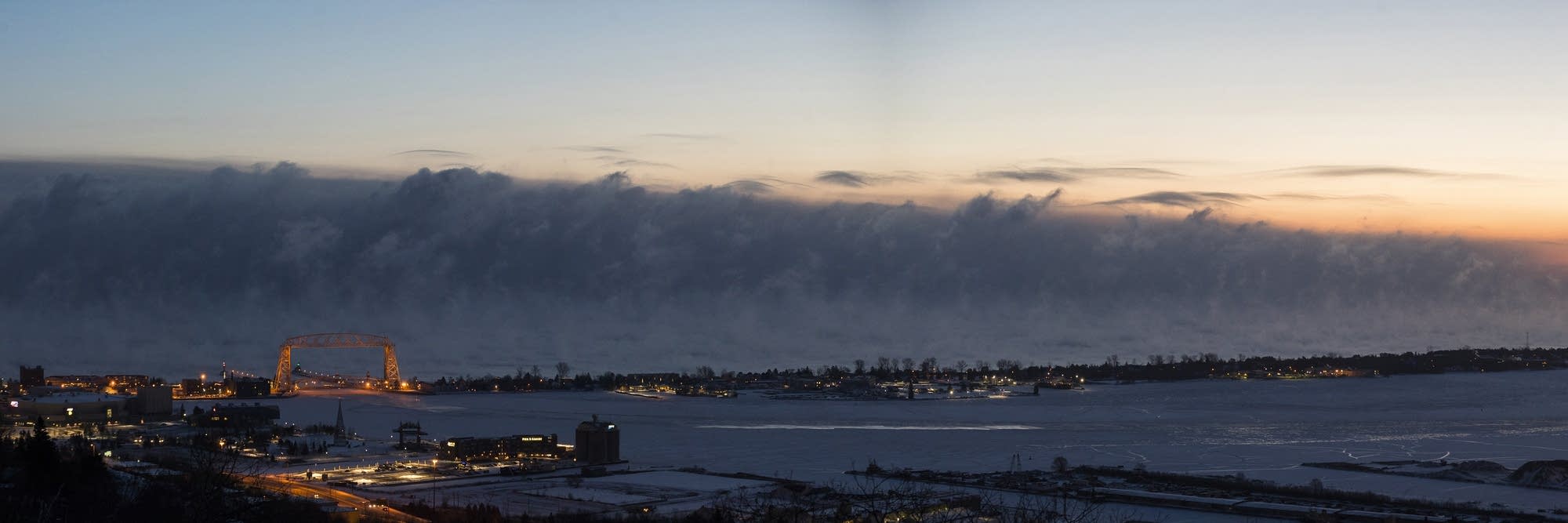Photos, video: Frigid temps bring gorgeous sea smoke to Duluth | MPR News