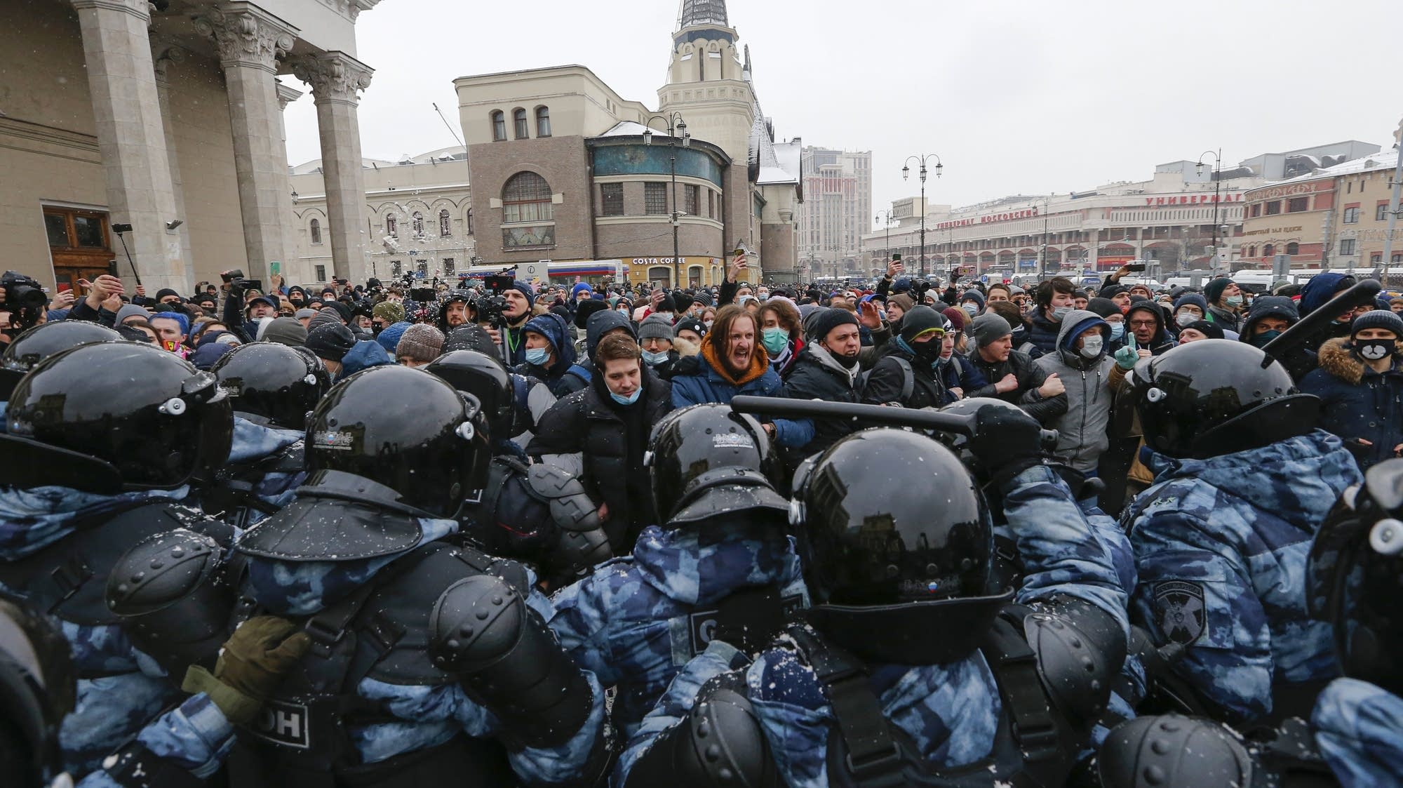 More than 5,000 arrested at pro-Navalny protests across Russia | MPR News