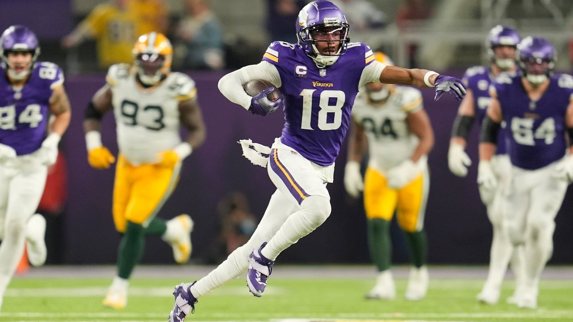 Justin Jefferson sidelined by Vikings with mild hamstring strain | MPR News
