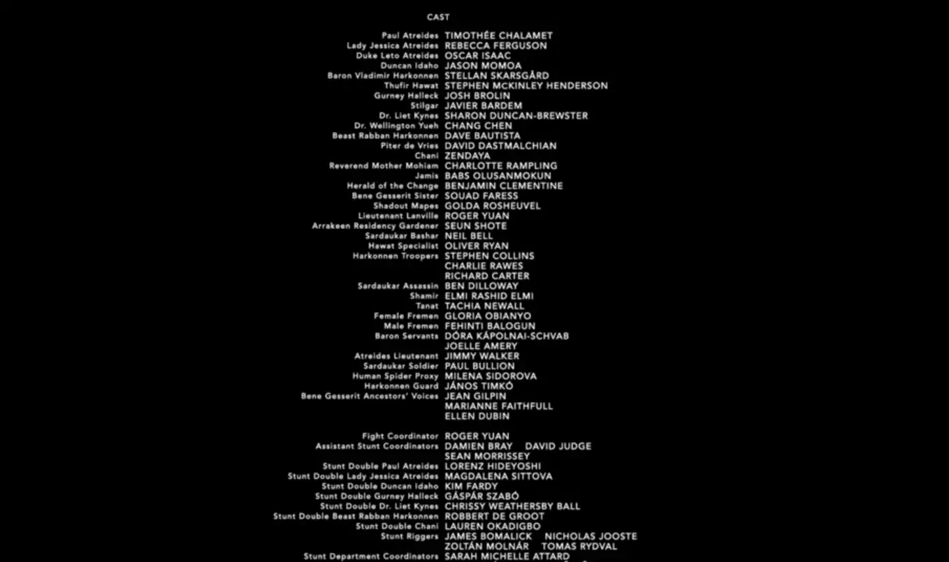 When did movie credits get so long?
