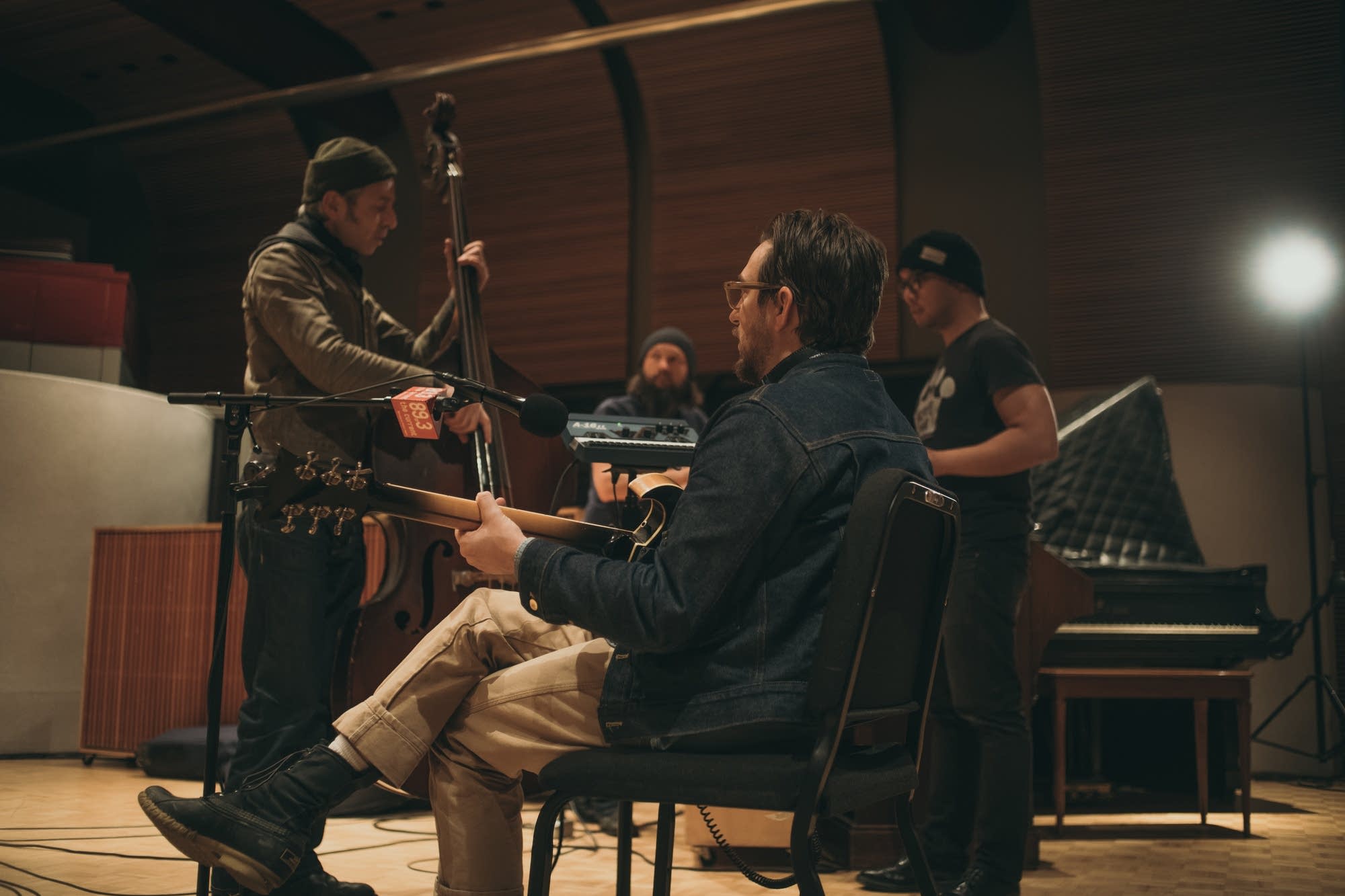 JD McPherson and band pull up their 'Socks' in The Current studio