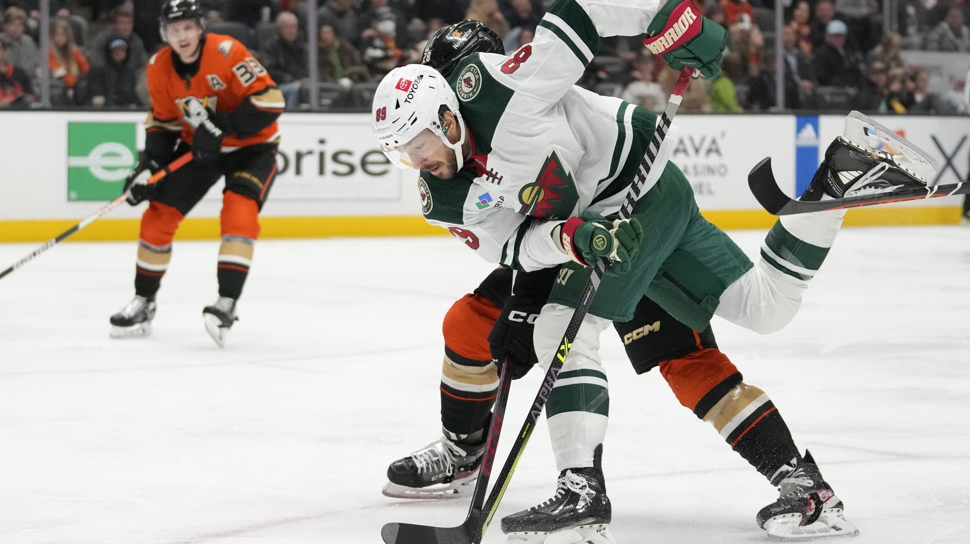 Boldy's goal sends Wild to 13th straight win over Ducks, 4-1 | MPR News